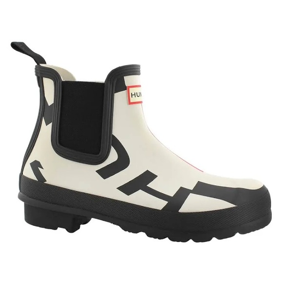 Hunter | Shoes | Hunter Exploded Logo Ankle Rainboots | Poshmark
